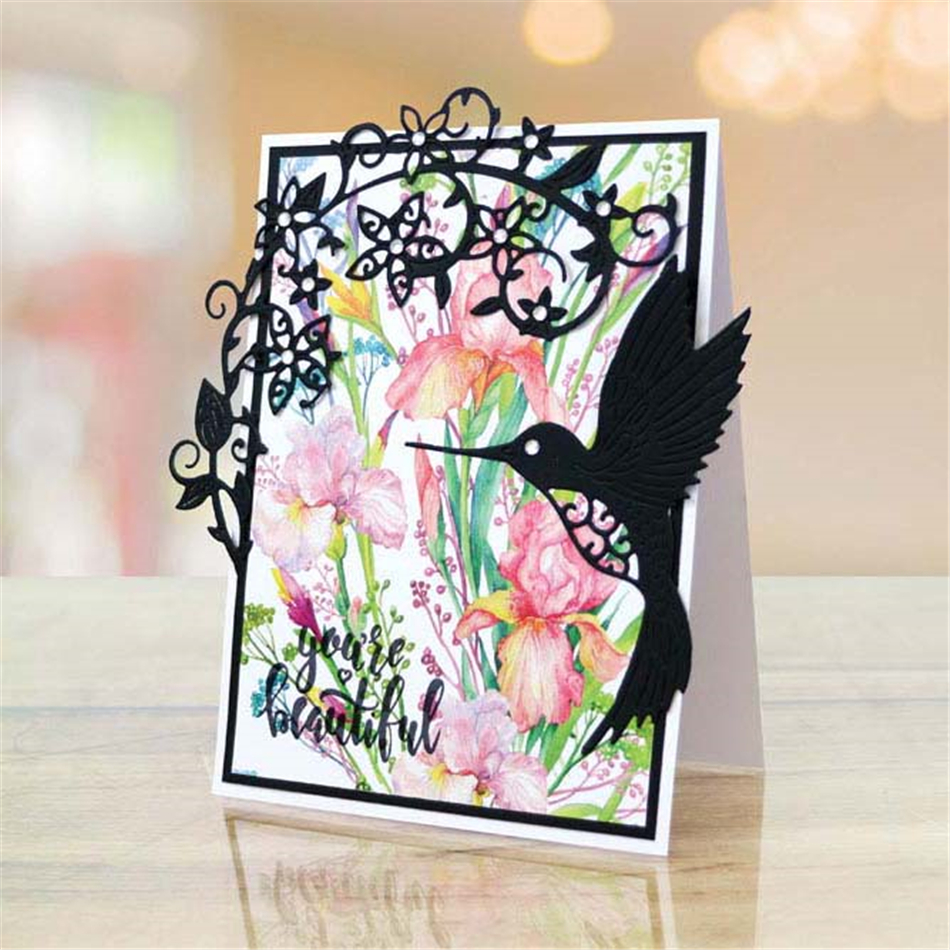 Hummingbird Metal Cutting Dies Scrapbooking Embossing Card Making Craft ...